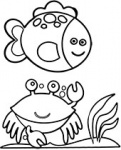 Water animals coloring pages for children - Topcoloringpages.net