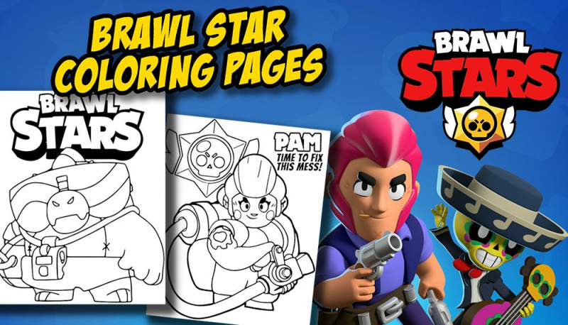 Brawl Stars coloring pages arrived
