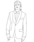 Brad Pitt coloring page sheet