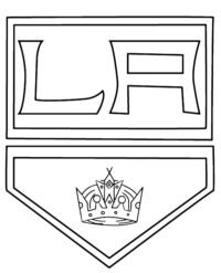 Los Angeles Kings crest coloring sheet