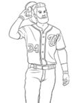 Baseball coloring pages to print MLB
