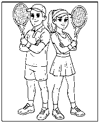 Tennis Coloring Pages - Print for Free