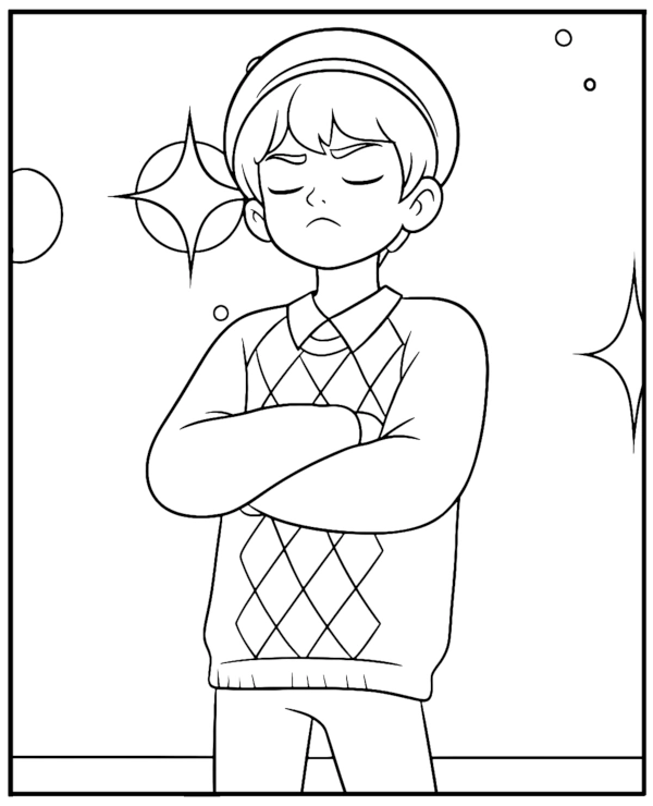 Baby Saja Coloring Page KPop Demon Hunters