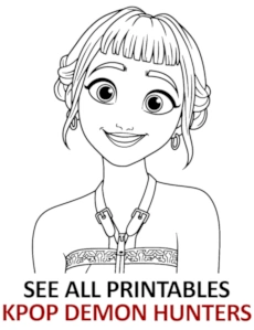 Derpy Coloring Page Tiger KPop Demon Hunters